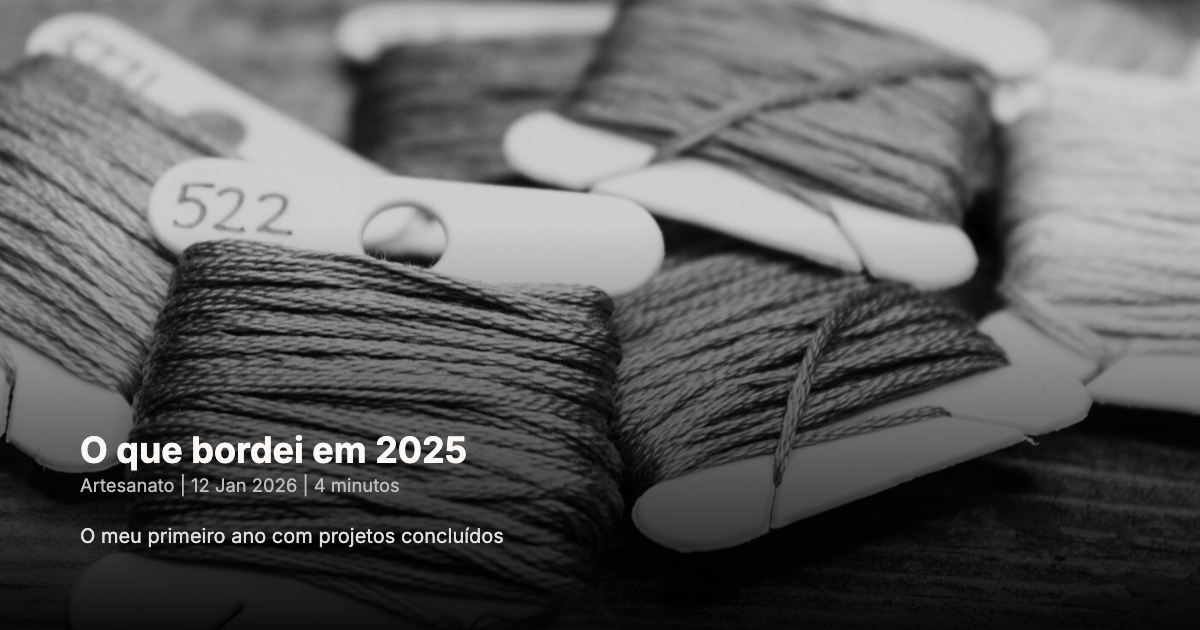 O que bordei em 2025